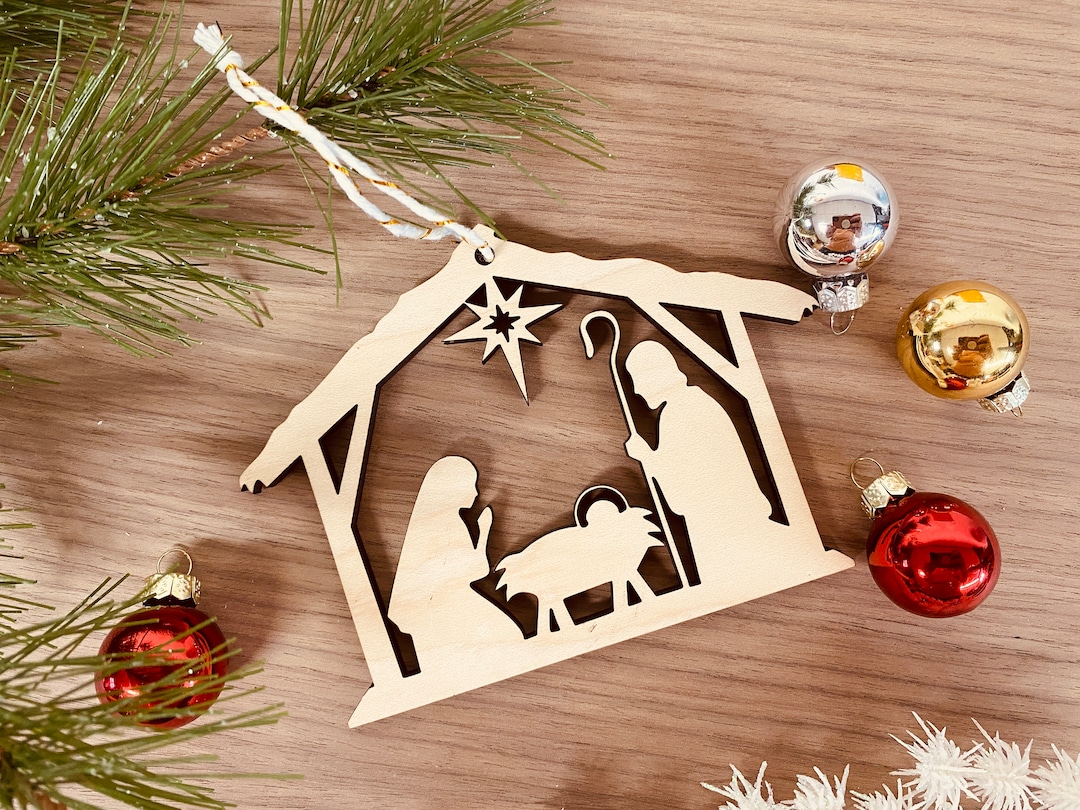 Nativity Christmas Ornament // Wood Ornament - Etsy