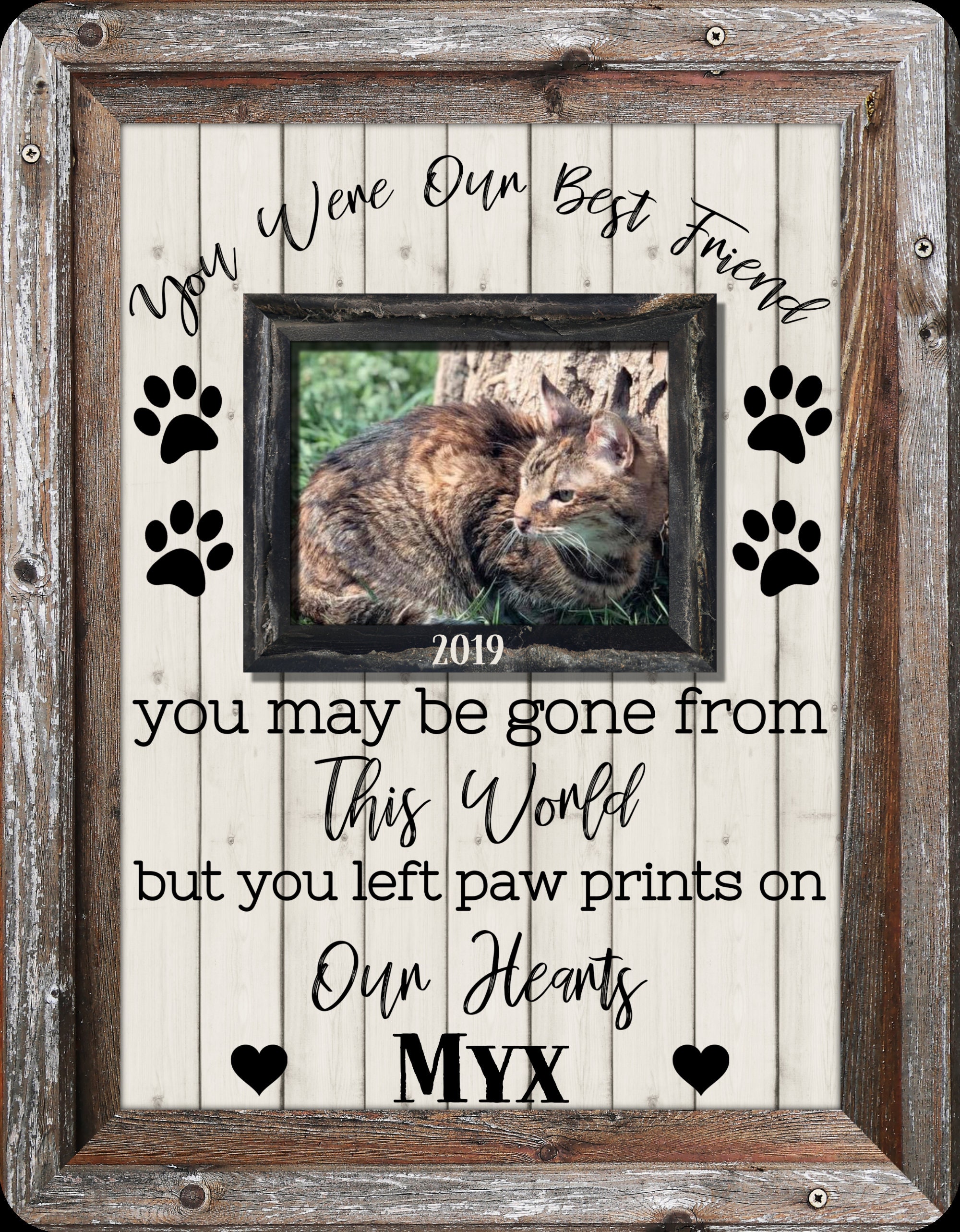 Cat Memorial In Memory Of Cat You Were My Best Friend You | Etsy