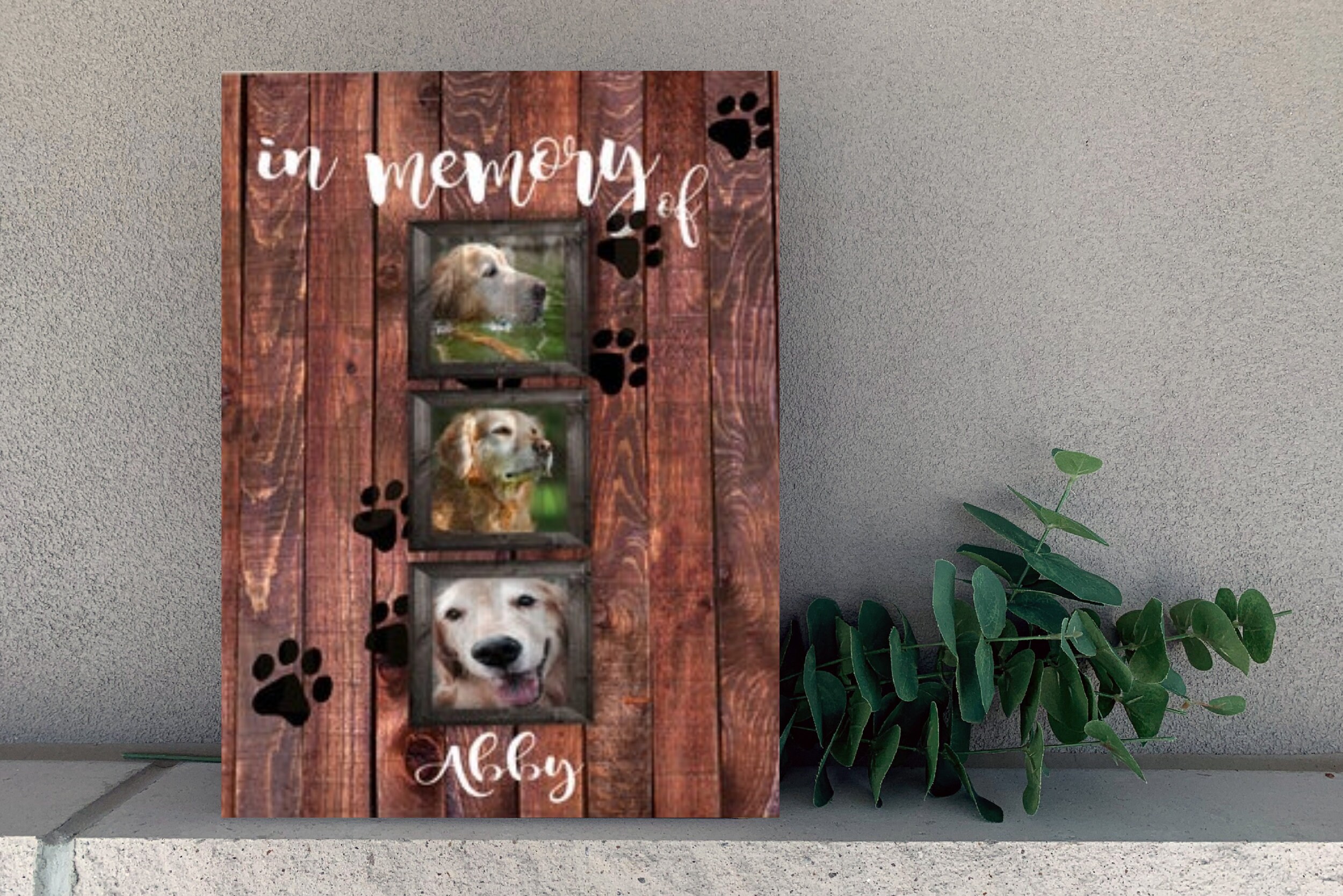 In Memory of Dog Memorial Bereavement Remembrance Loss of Pet - Etsy