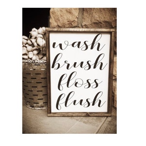 Farmhouse Decor | Farmhouse Wall Decor | Farmhouse Signs | Wash Brush ...