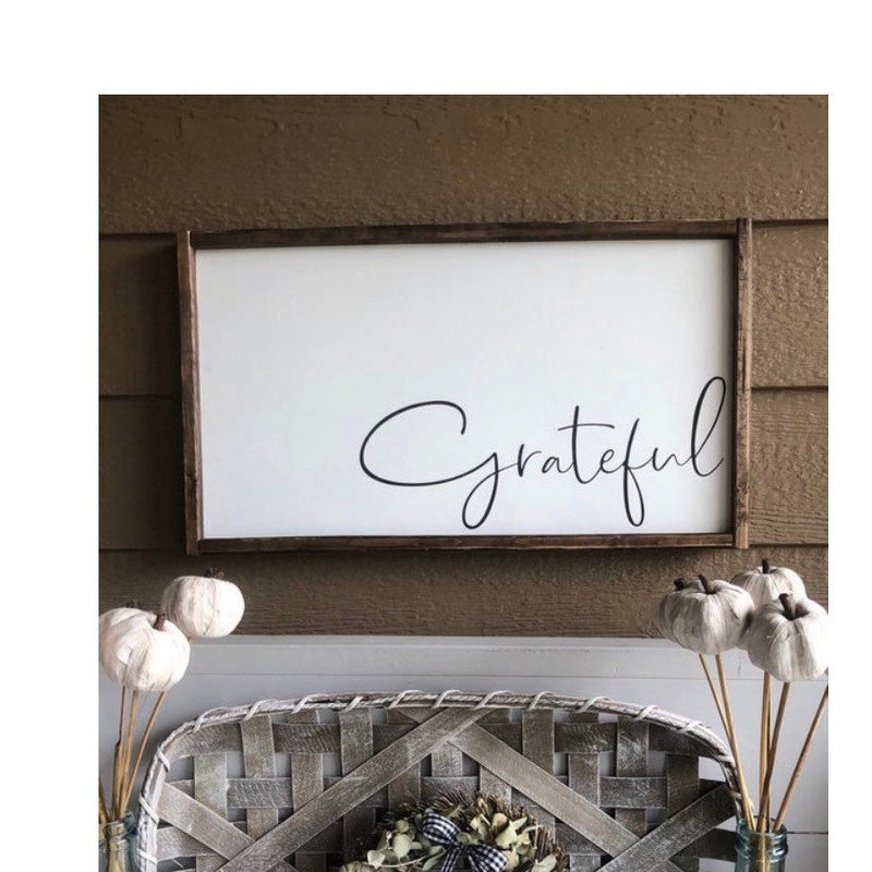 Grateful Sign - Etsy