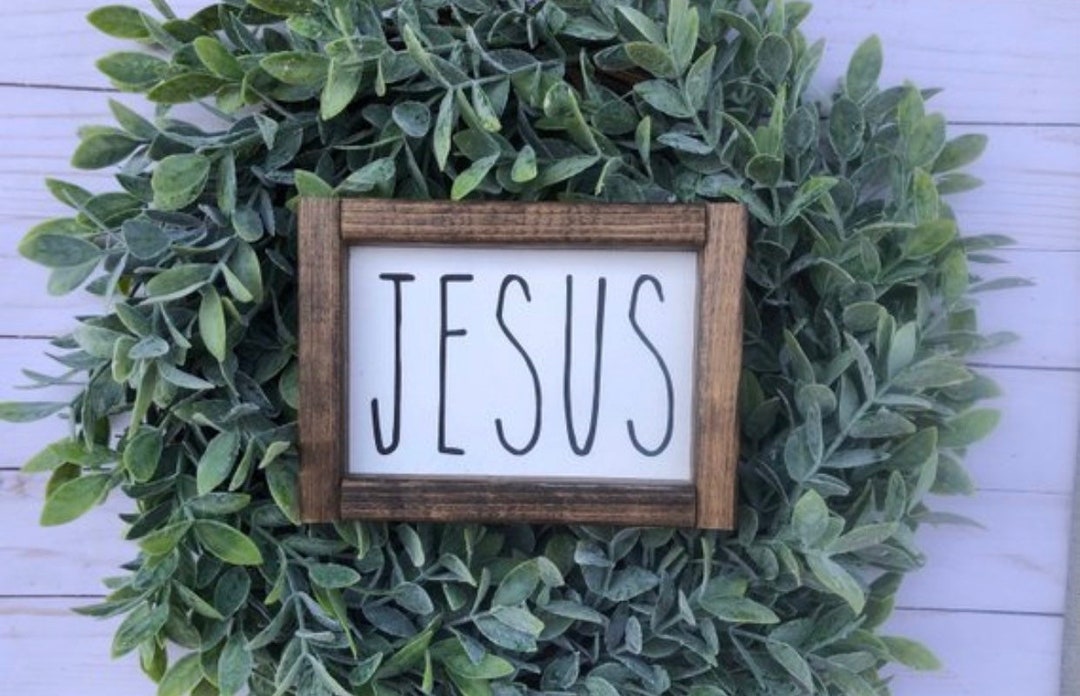 Jesus | Signs | Wood Signs | Farmhouse Signs | Kitchen | Home Decor ...