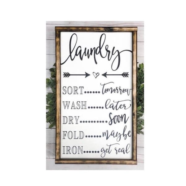 Laundry Room Sign - Etsy