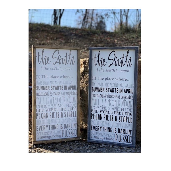 The South Sign - Etsy