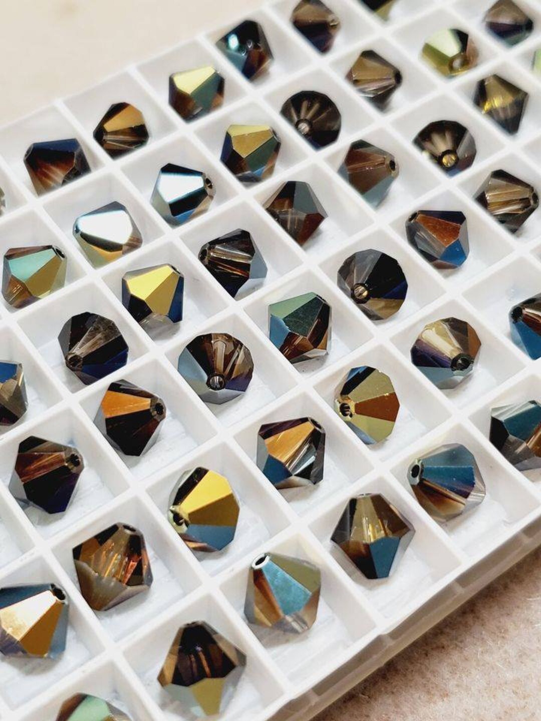 8mm Tabac Swarovski Crystal Article 5328 Bicone Beads, 12pcs - Etsy