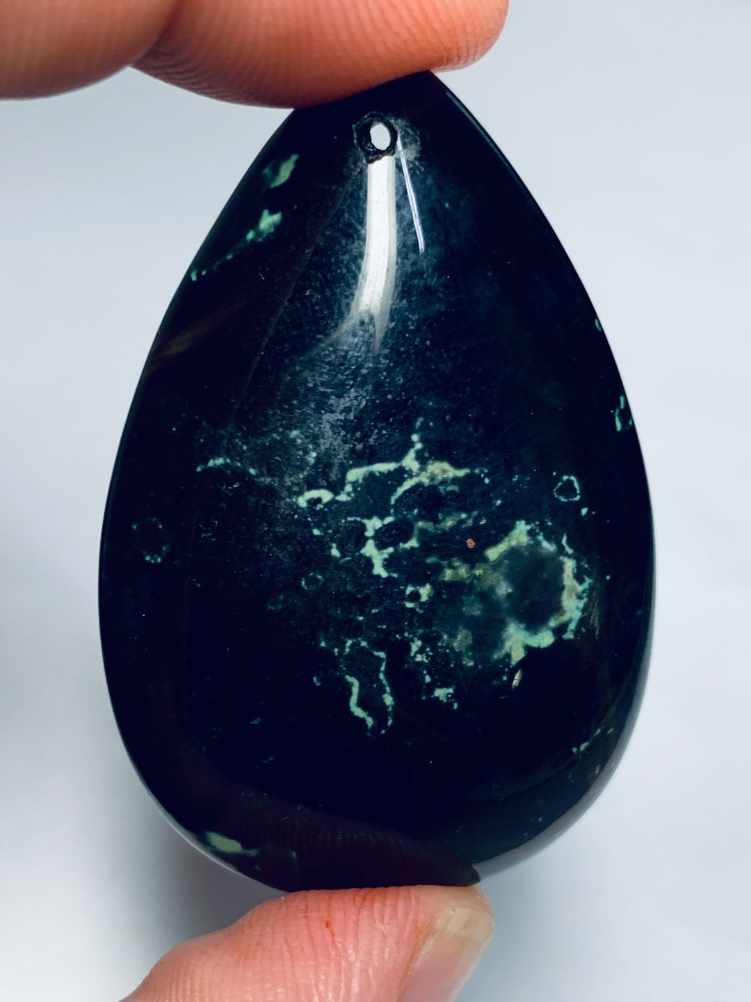 Large Fire Agate Gemstone Pendant - Etsy