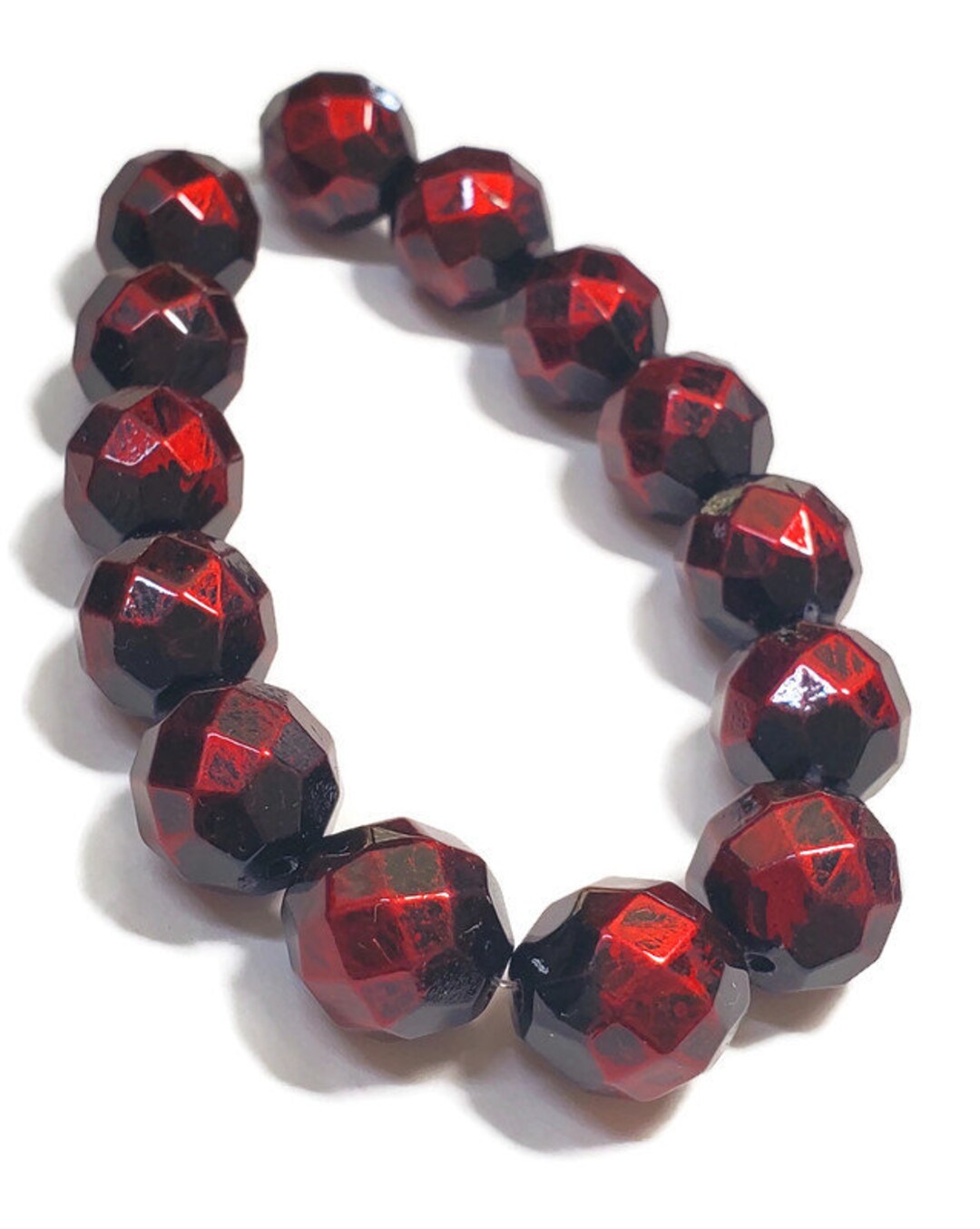 14mm Vintage Faceted Lucite Beads, 1 Strand - Etsy