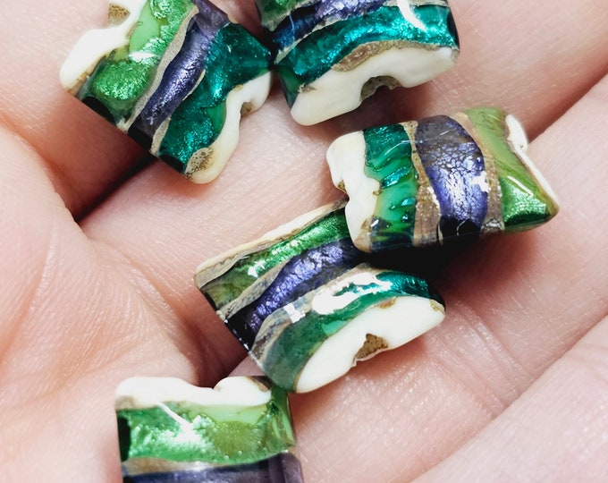 Artisan Lamp Worked Glass Bead Focal Set, Glass Focal Bead, Handmade ...