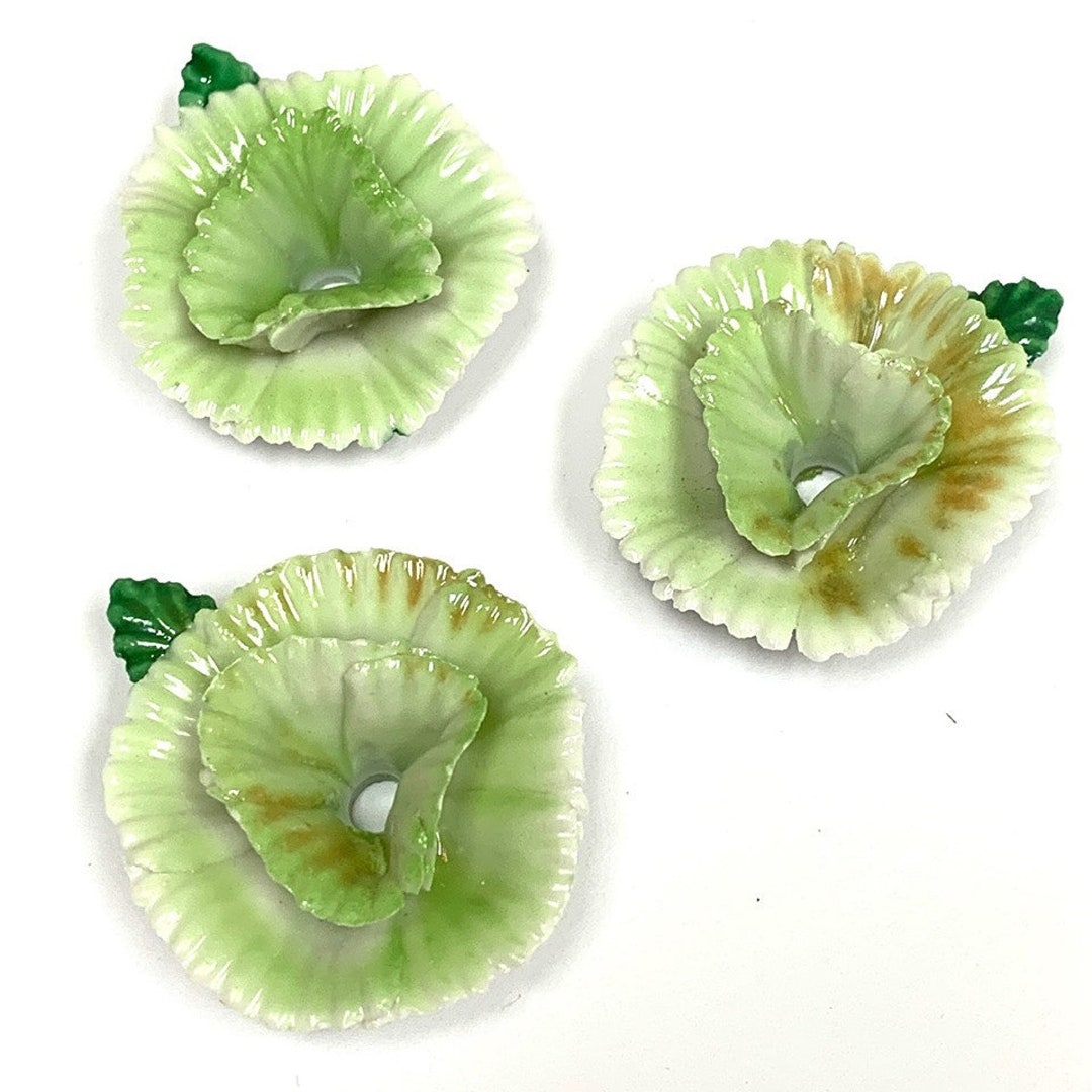 Vintage Japanese Handmade Porcelain Flower, 1pc - Etsy