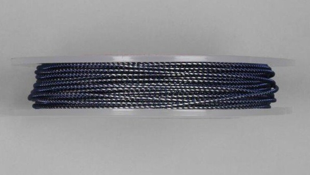 24 Gauge Blue and Silver Twisted Copper Diamond Crafting Wire, 32 Feet ...