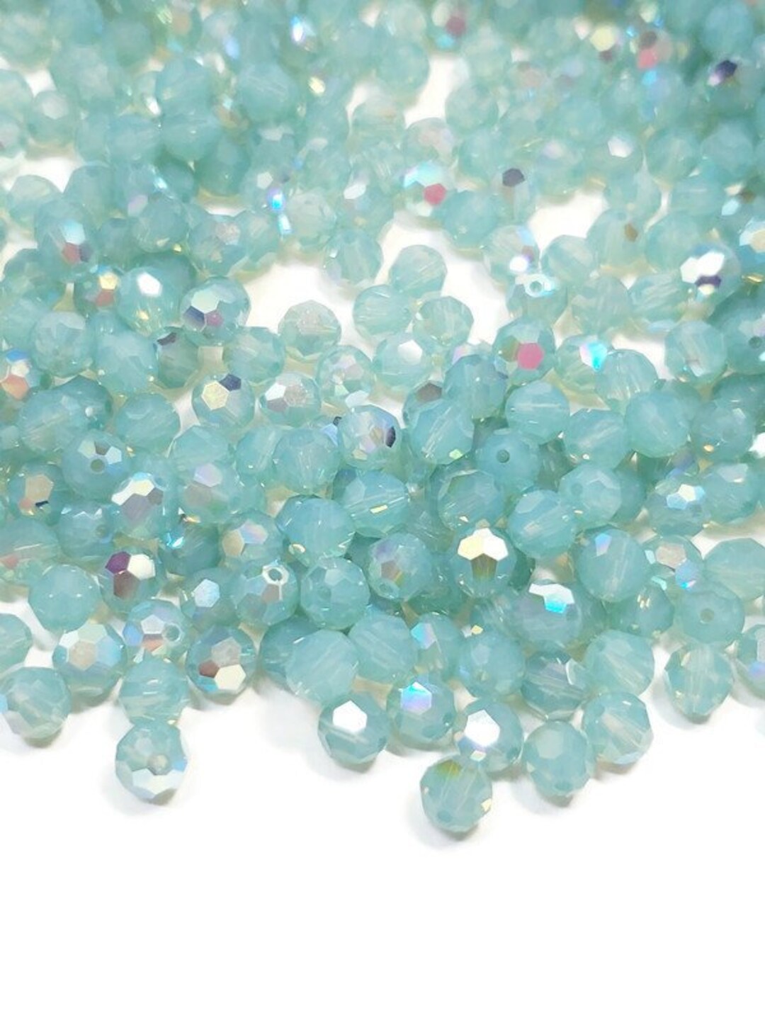 6mm Pacific Opal AB Swarovski Crystal Round Beads, 12pcs - Etsy