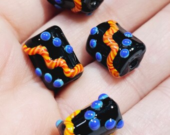 Artisan Lamp Worked Glass Bead Focal Set, Glass Focal Bead, Handmade ...