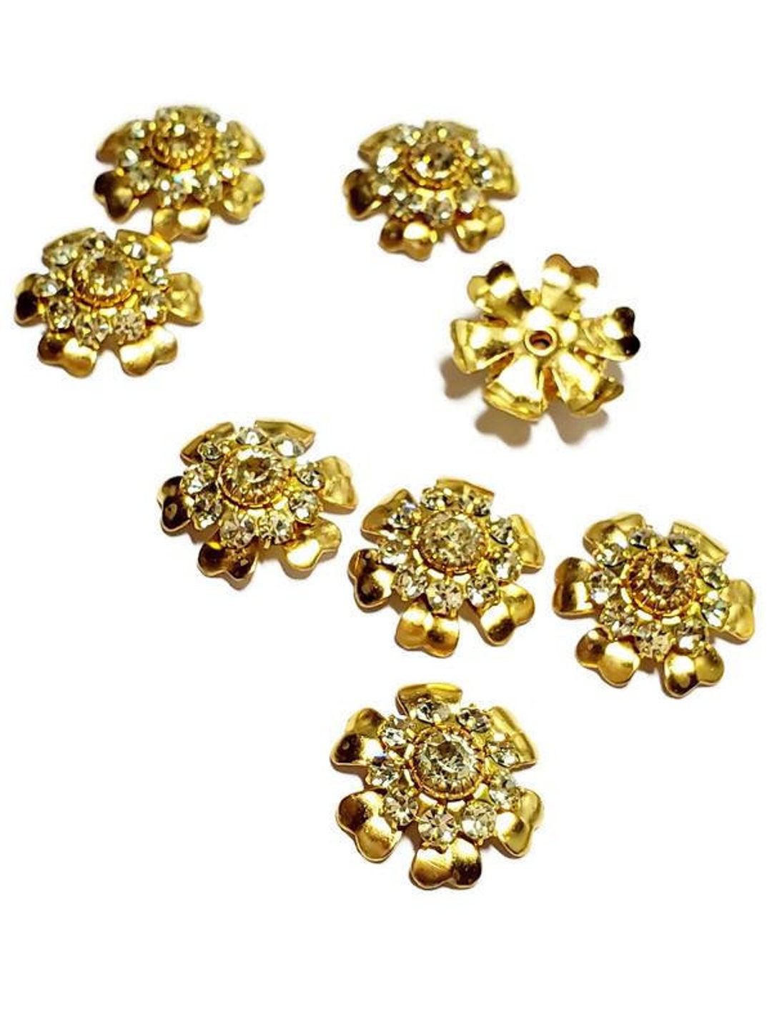17mm Vintage Jonquil Swarovski Crystal Rhinestone Flower, 1 Pc - Etsy