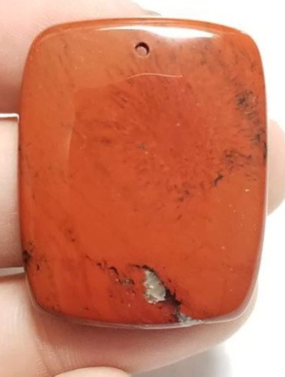 Large Snake Skin Jasper Hand Cut Drilled Gemstone Pendant - Etsy