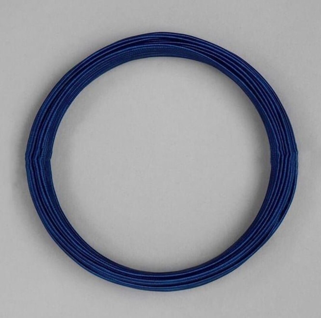 Light Blue Colored Silk Covered Copper Wire, 20 Guage Wire, Silk ...