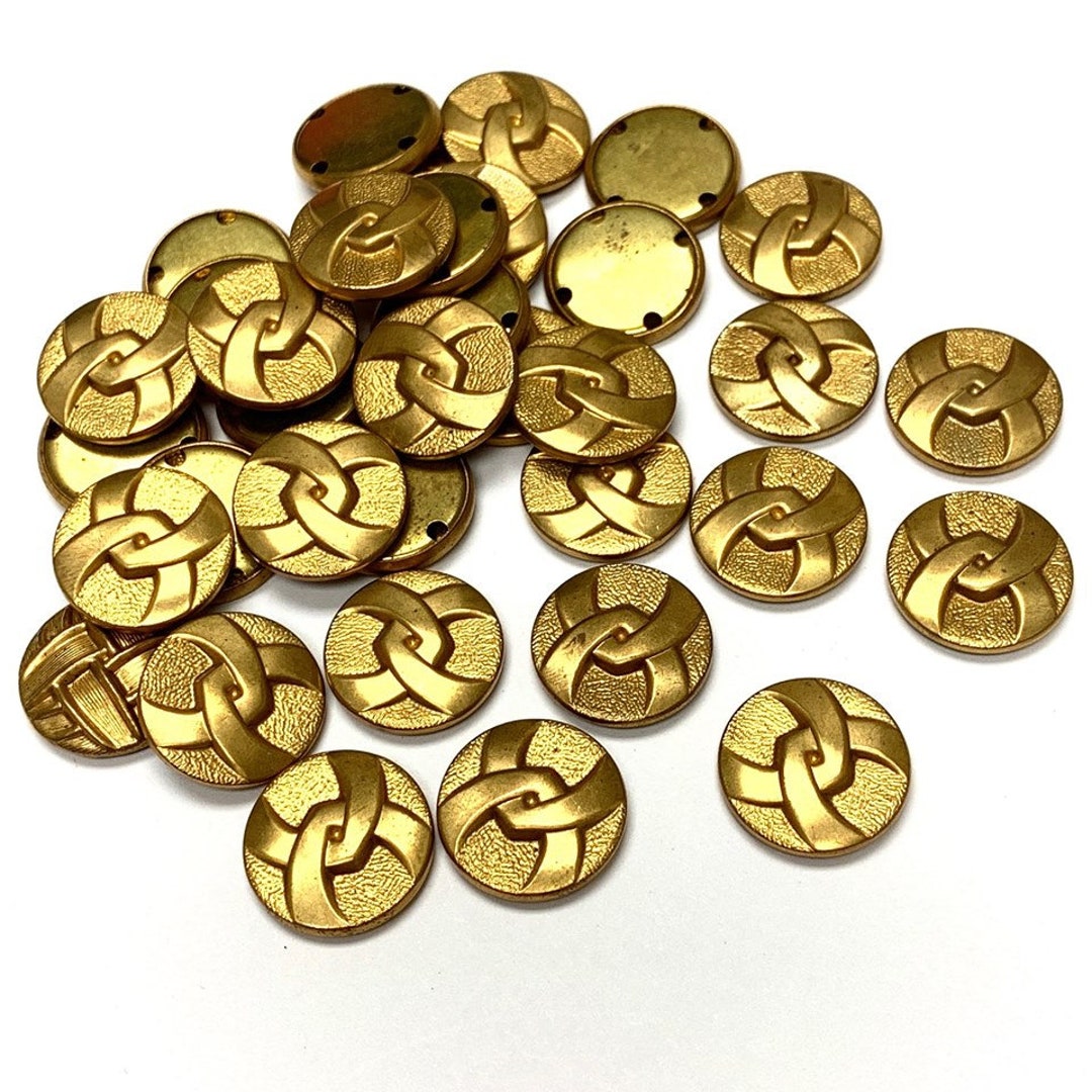 18mm Vintage Brass Button Cover Cabochons, 4pcs - Etsy
