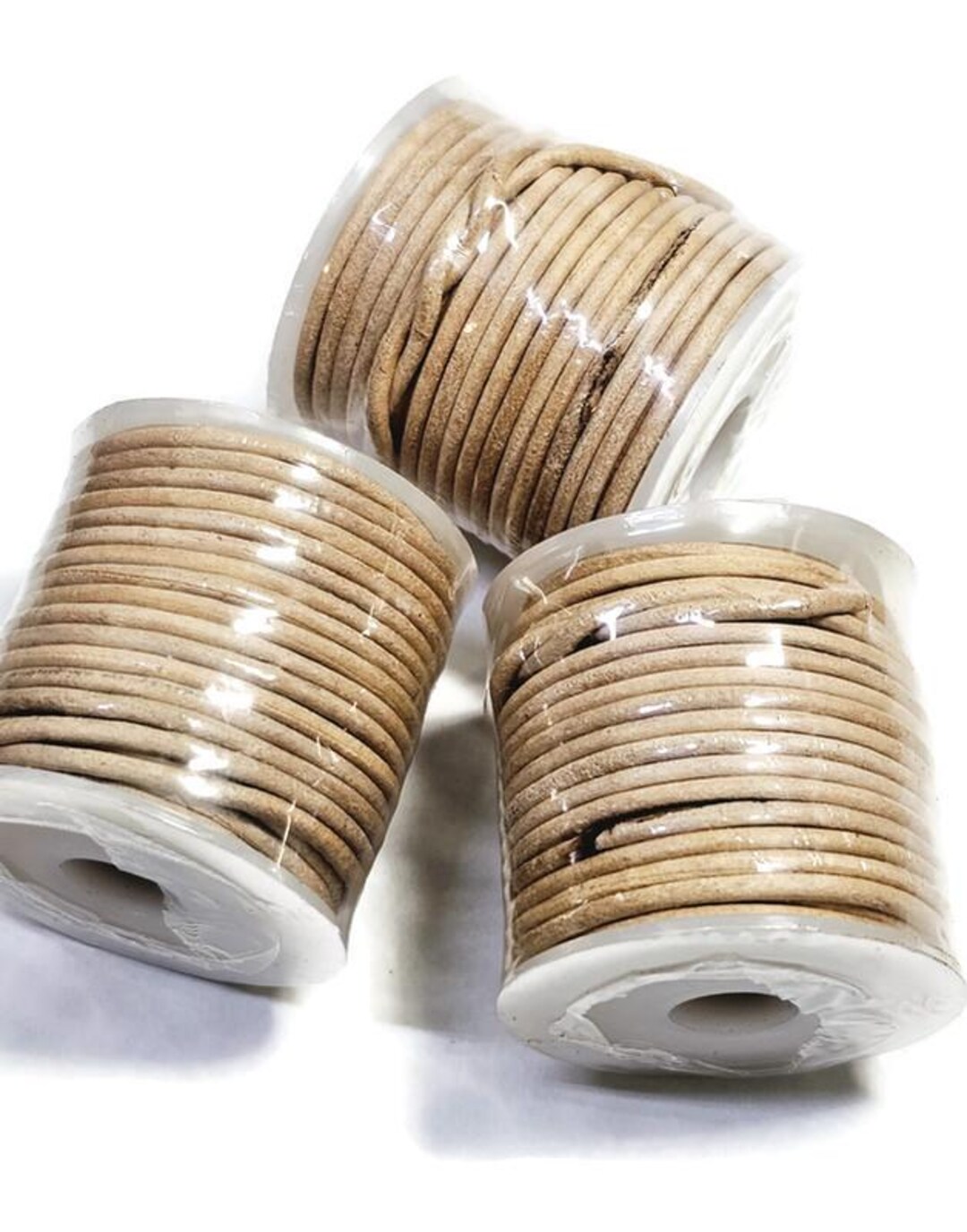 Natural Genuine Leather Round Cording, 10 Meters, Approx 32 Feet per ...