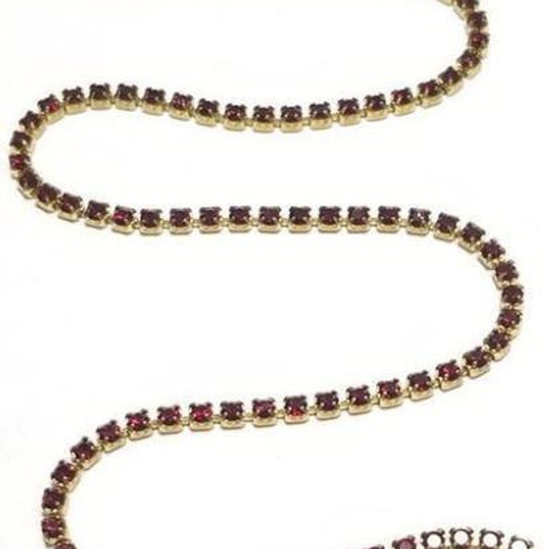 Rhinestone Cup Chain - Etsy