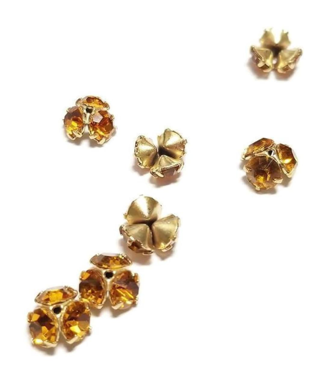 Vintage and Rare Swarovski Bead Caps, Swarovski Vintage Bead Caps ...