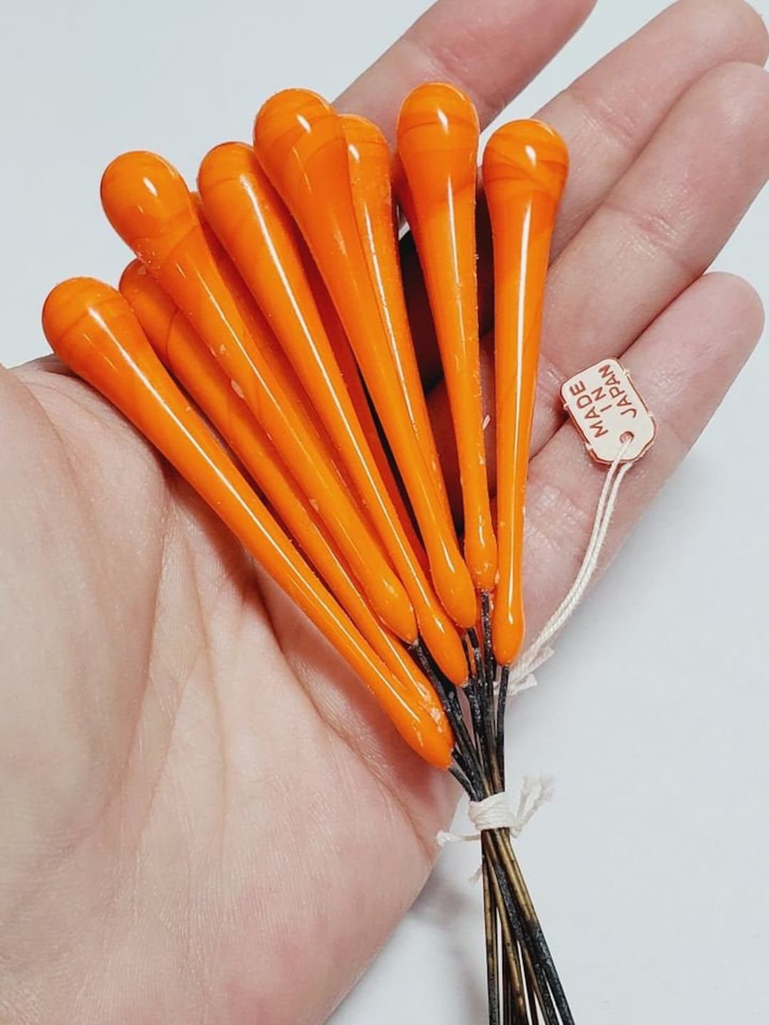 Vintage Miriam Haskell Japan Cherry Glass Headpins, 1pc - Etsy