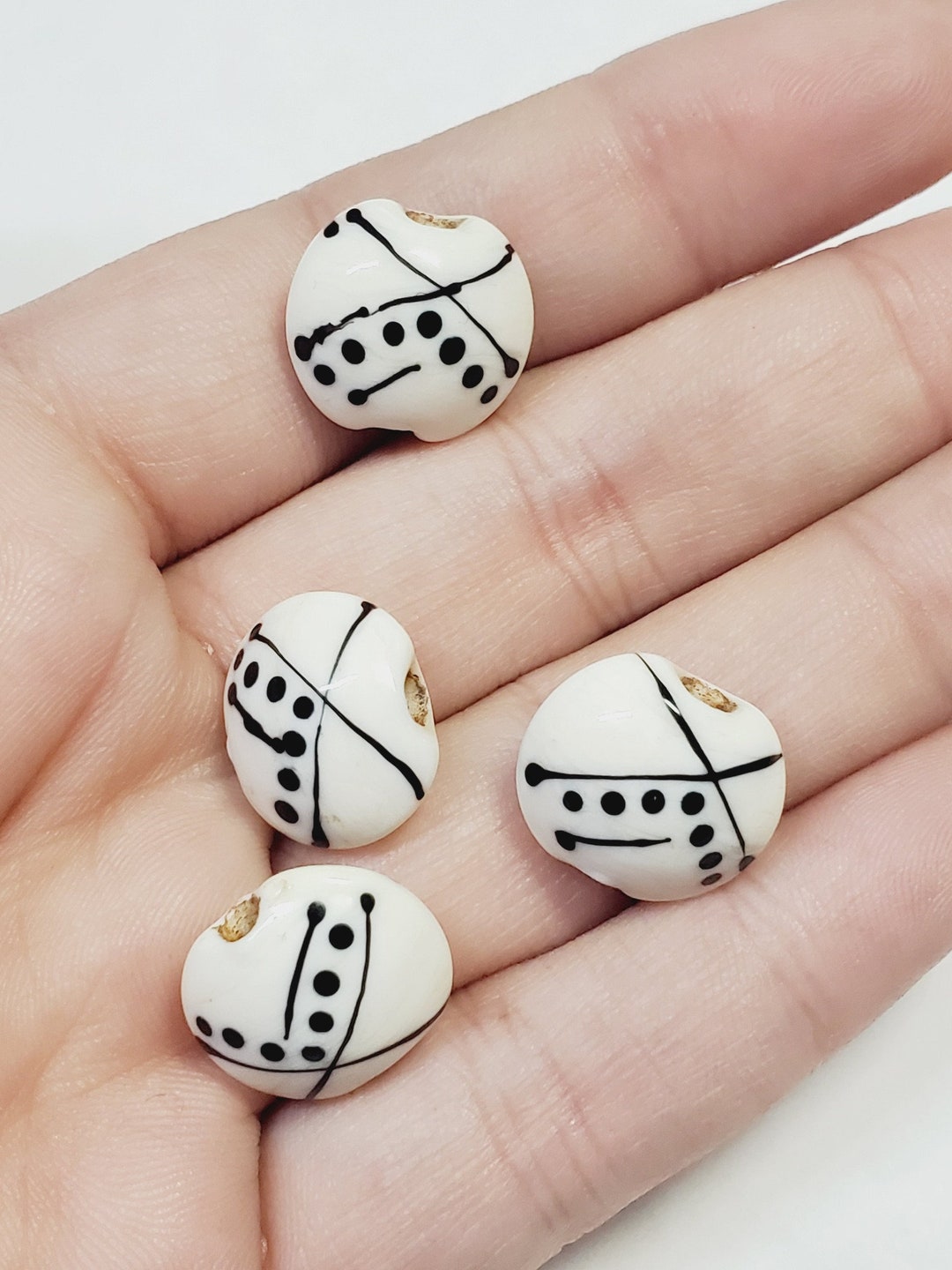 Artisan Lamp Worked Glass Bead Focal Set, Glass Focal Bead, Handmade ...