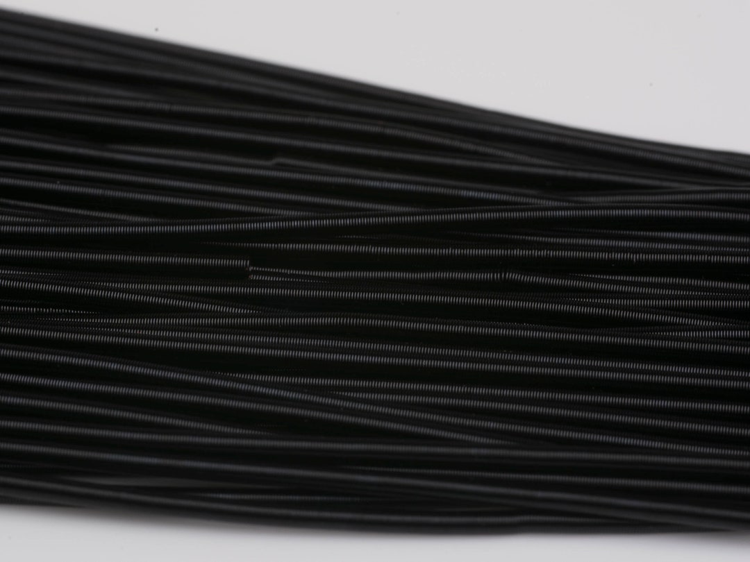 Matt Black French Wire Gimp Bullion Wire Purl Wire 1mm - 1 Metre (39 ...