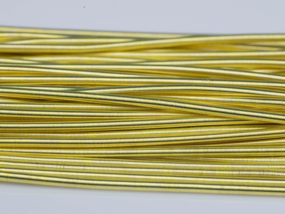Lemon French Wire Gimp Bullion Purl Wire 1mm for Goldwork Beadwork and ...