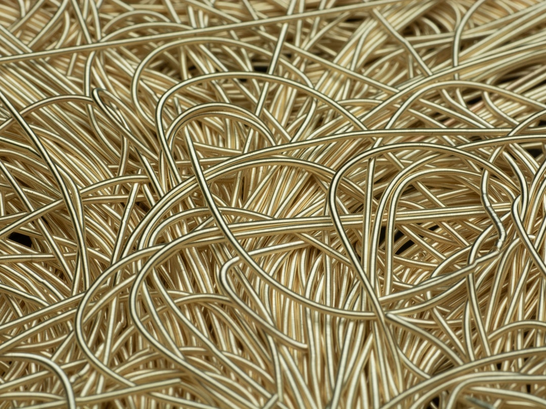 Very Light Gold Matt French Wire Gimp Bullion Wire Purl Wire 1mm - 1 ...
