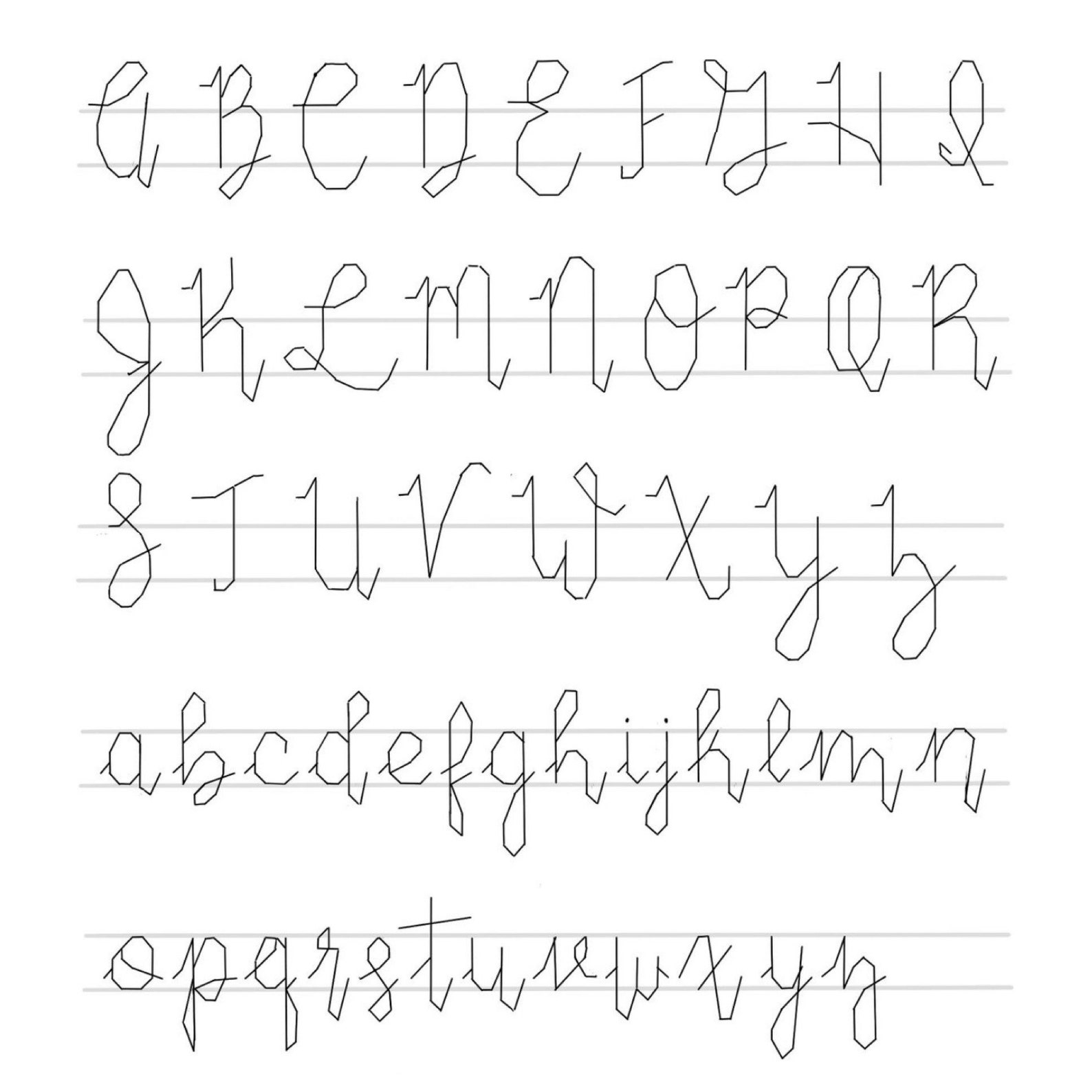 Bounce Script Cross Stitch Embroidery Alphabet Font Pattern - Etsy UK