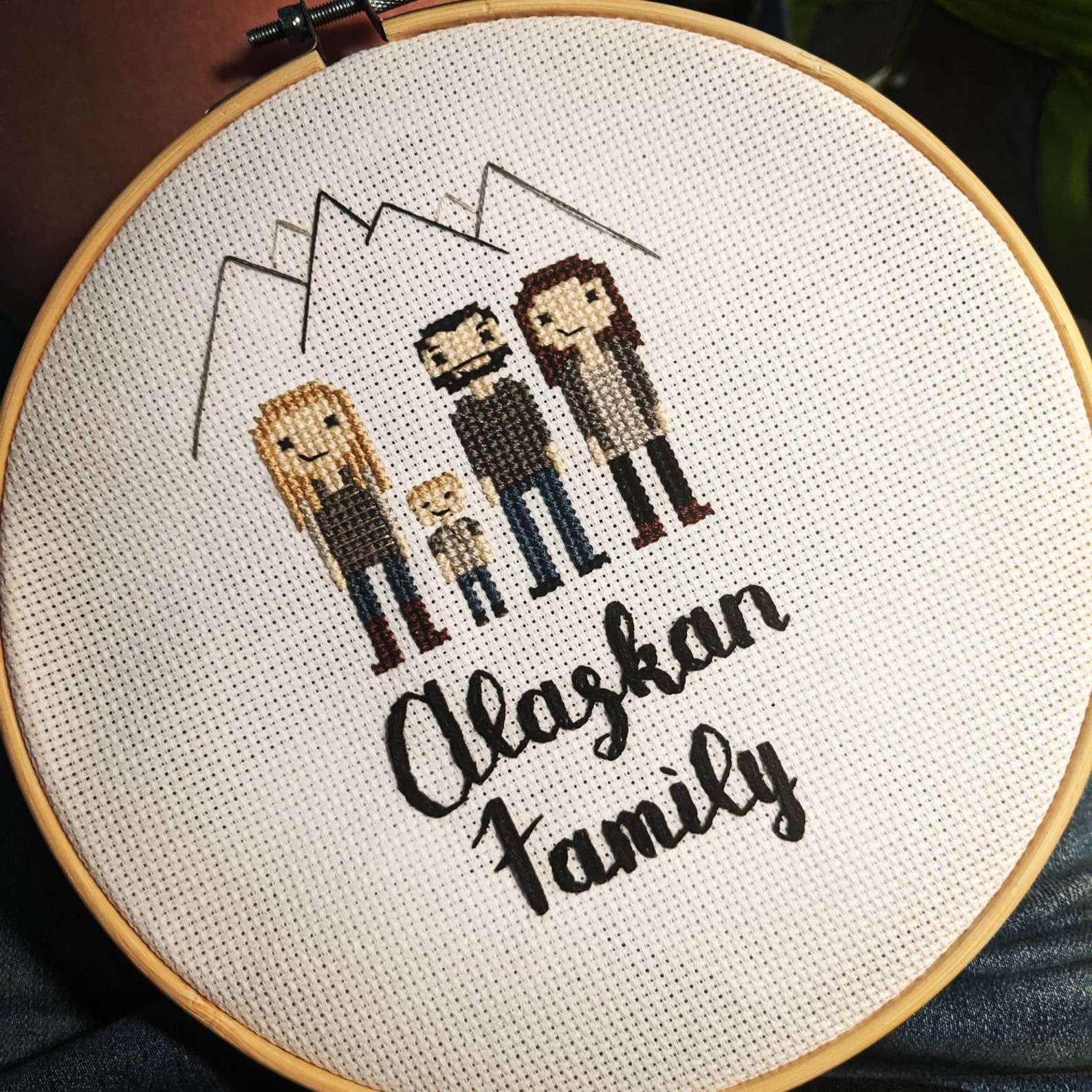 Faux Calligraphy Cursive Brush Lettering Cross Stitch Embroidery ...