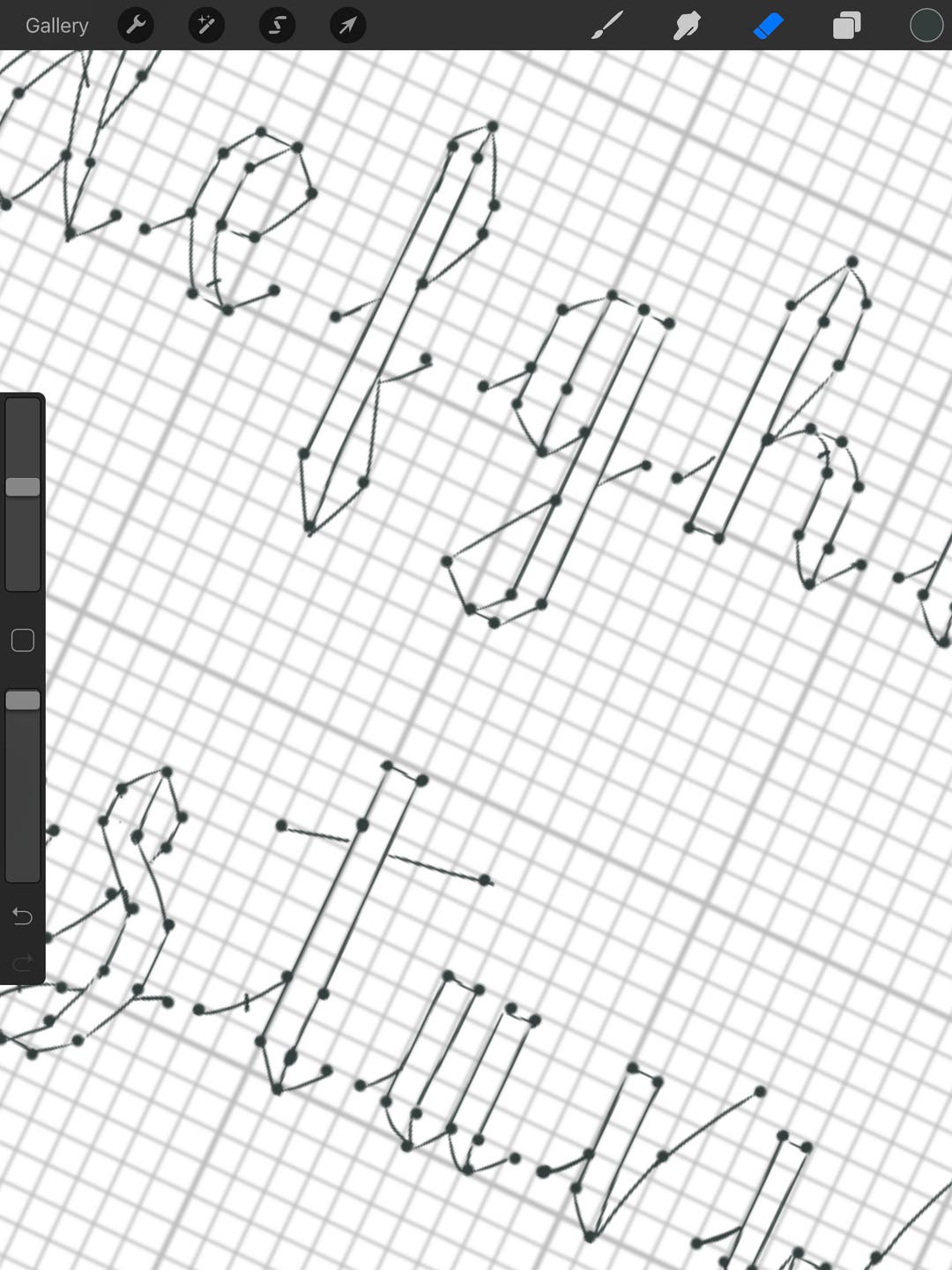 Faux Calligraphy Cursive Brush Lettering Cross Stitch Embroidery ...