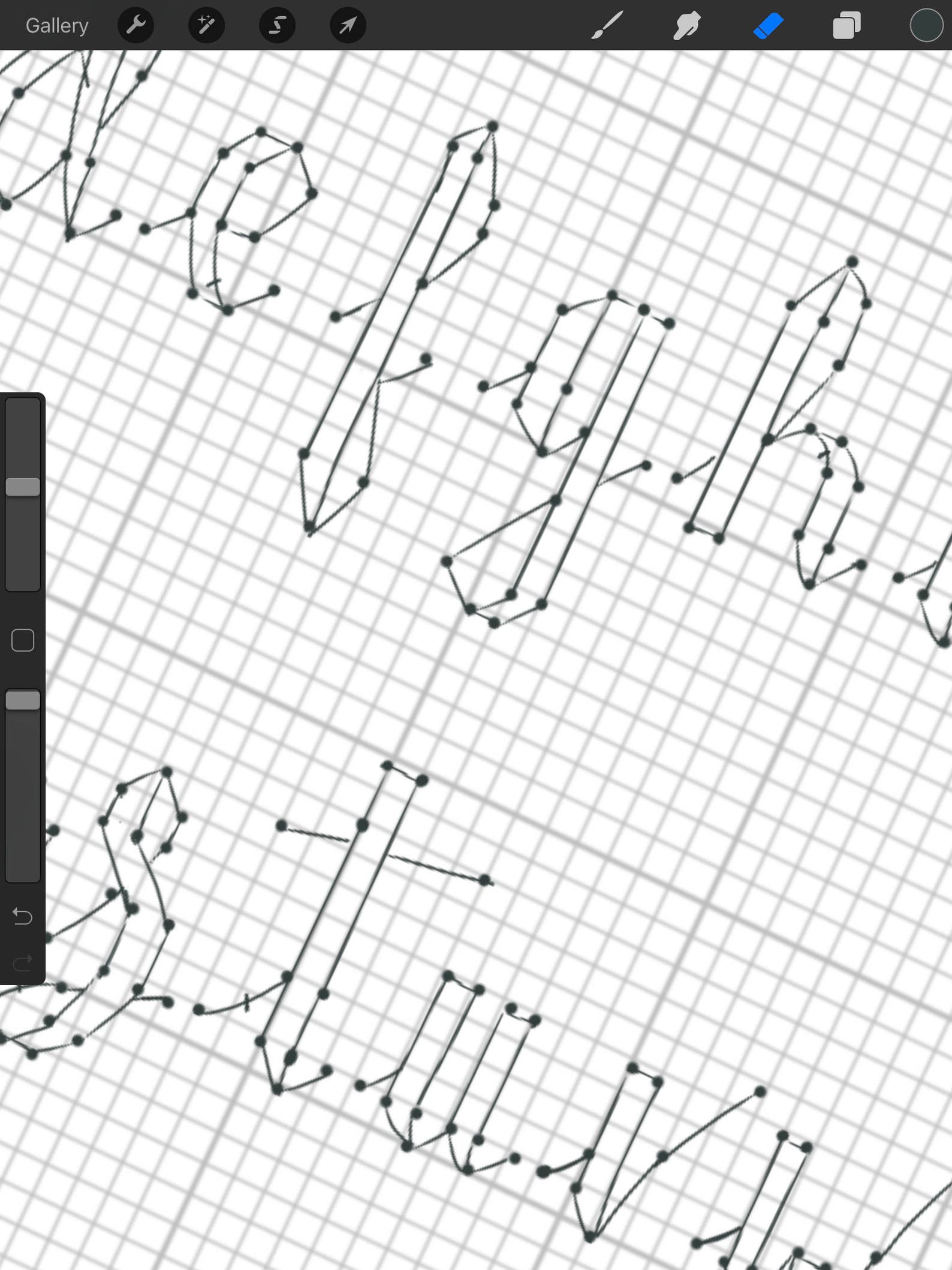 Faux Calligraphy Cursive Brush Lettering Cross Stitch Embroidery ...