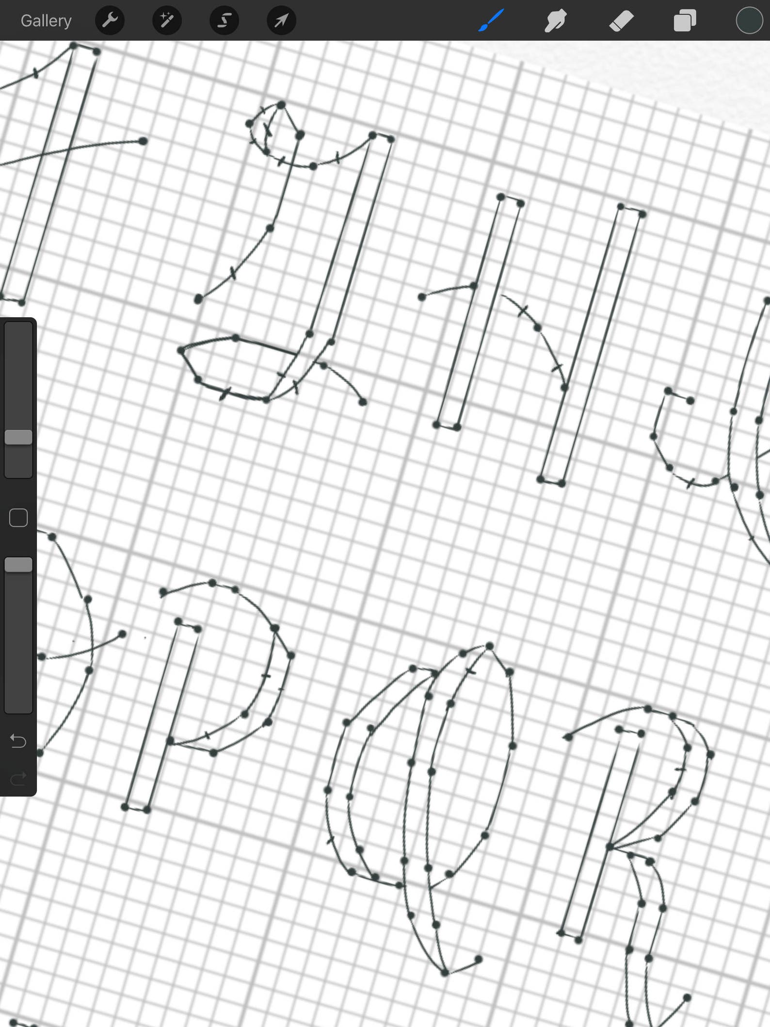 Faux Calligraphy Cursive Brush Lettering Cross Stitch Embroidery ...