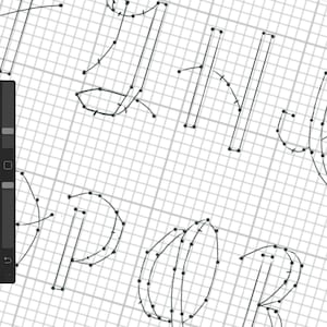 Faux Calligraphy Cursive Brush Lettering Cross Stitch Embroidery ...