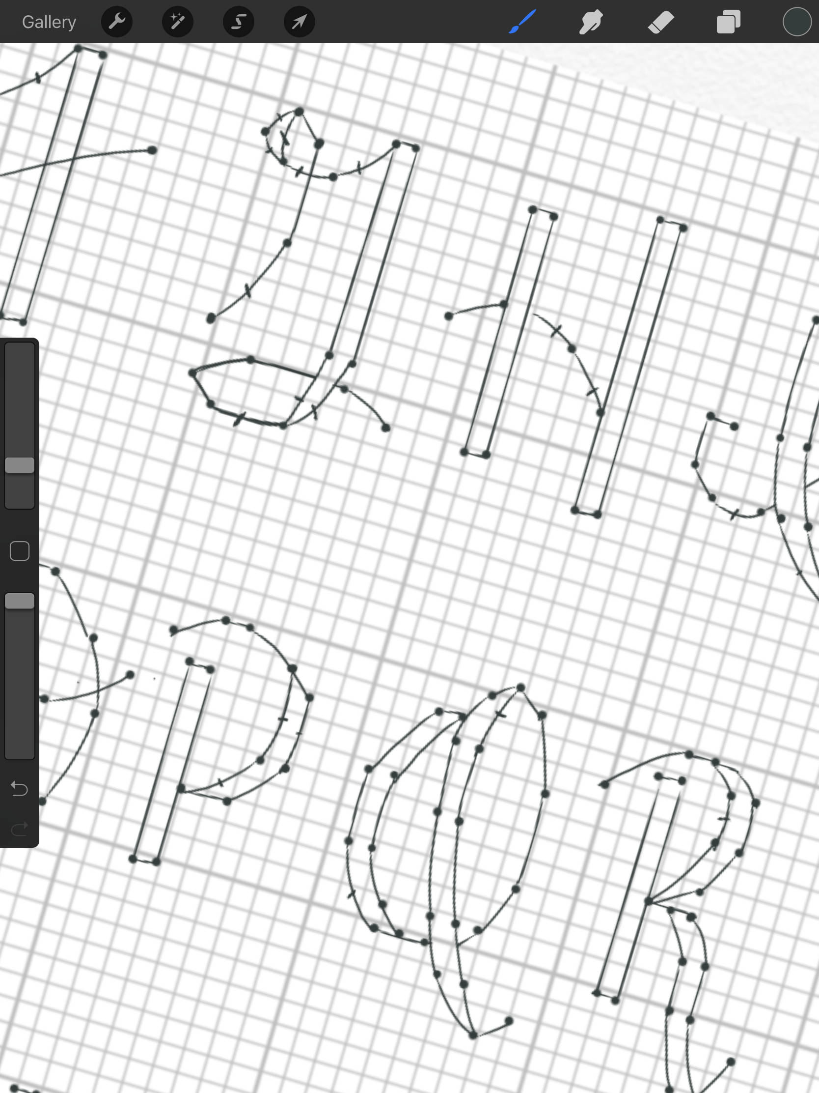 Faux Calligraphy Cursive Brush Lettering Cross Stitch | Etsy