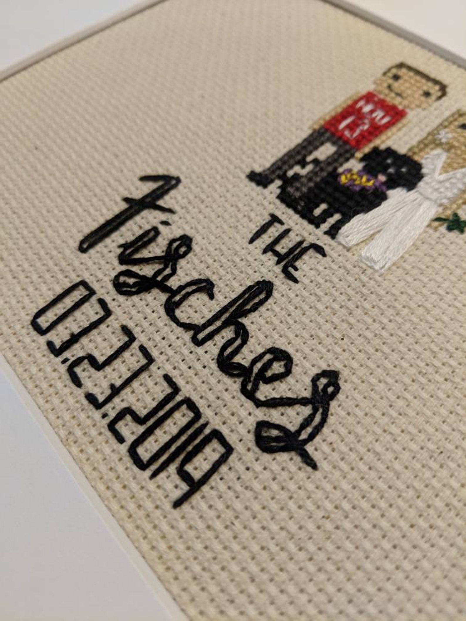 Faux Calligraphy Cursive Brush Lettering Cross Stitch Embroidery ...