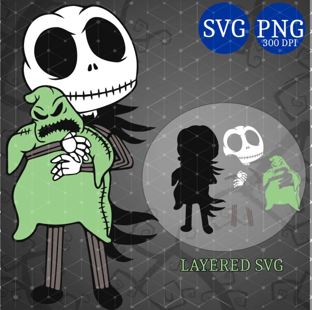 NBC Jack & Baby Oogie SVG and PNG Digital Download Files Halloween ...