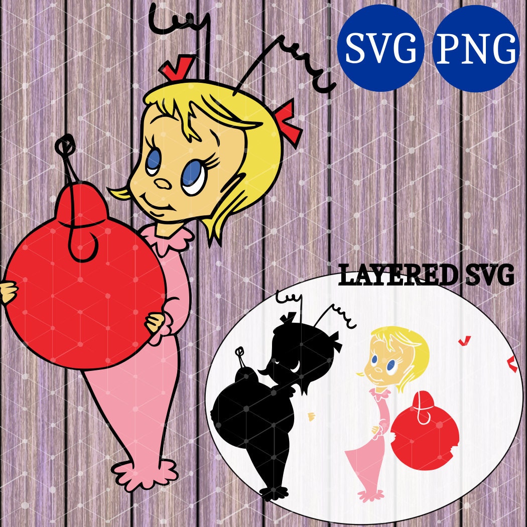 Green Christmas Monster Layered SVG & PNG Files Cricut Gringe Cindy Lou ...