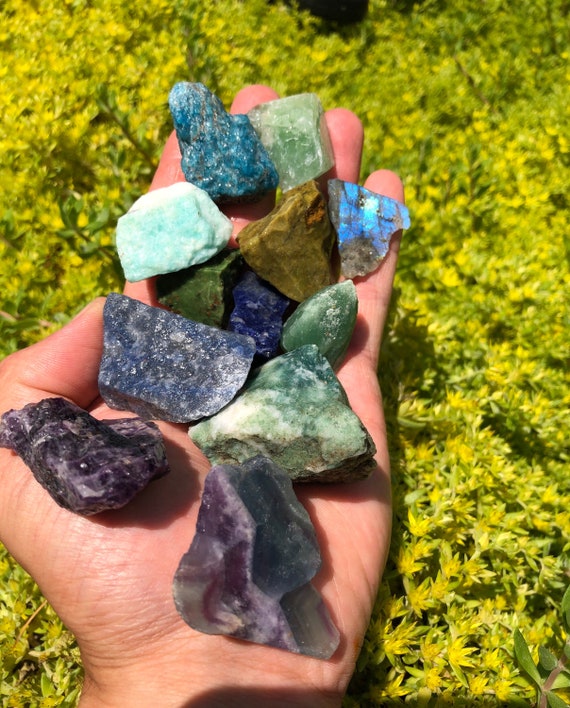 Assorted Stone Set/ Rainforest Stone Mix/ 12 Stone Set/ Ocean - Etsy