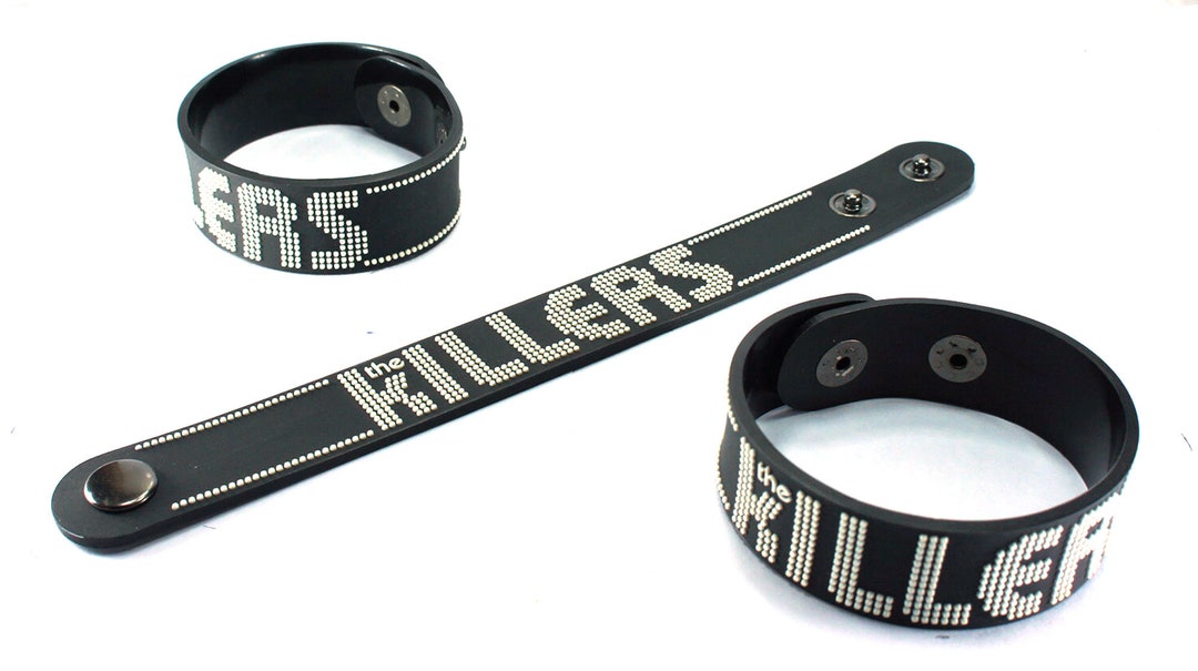 The Killers Wristband Music Rock Emo Death Trash Metal Pop Korea Bracelet Street Fashion Hot ...