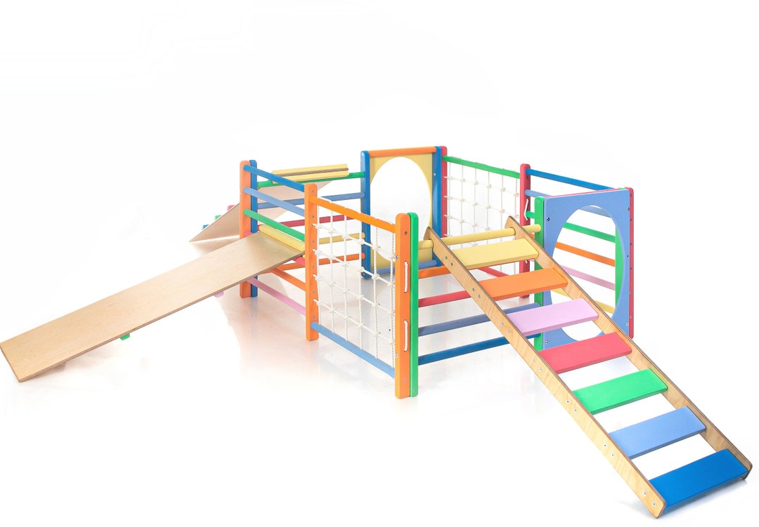 60 Cm Square Gym for Toddlers, Climbing Frame for Toddlers, Toddler Gym ...