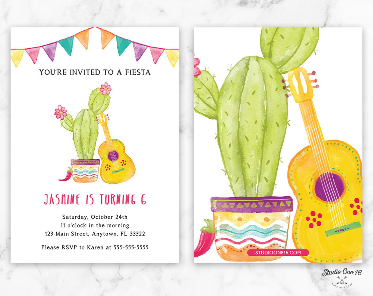 Fiesta Invitation Fiesta Birthday Invitation Fiesta Party - Etsy