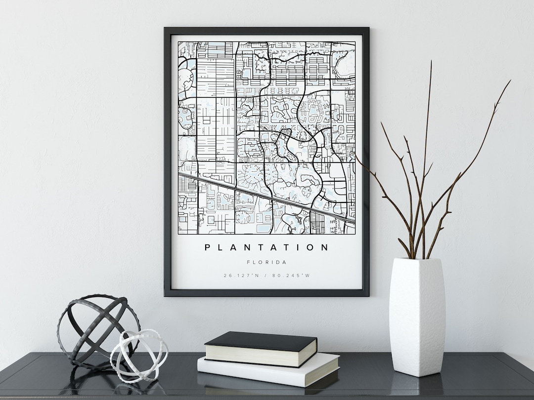 Plantation Map, Florida Map, Plantation City Map, City of Plantation ...