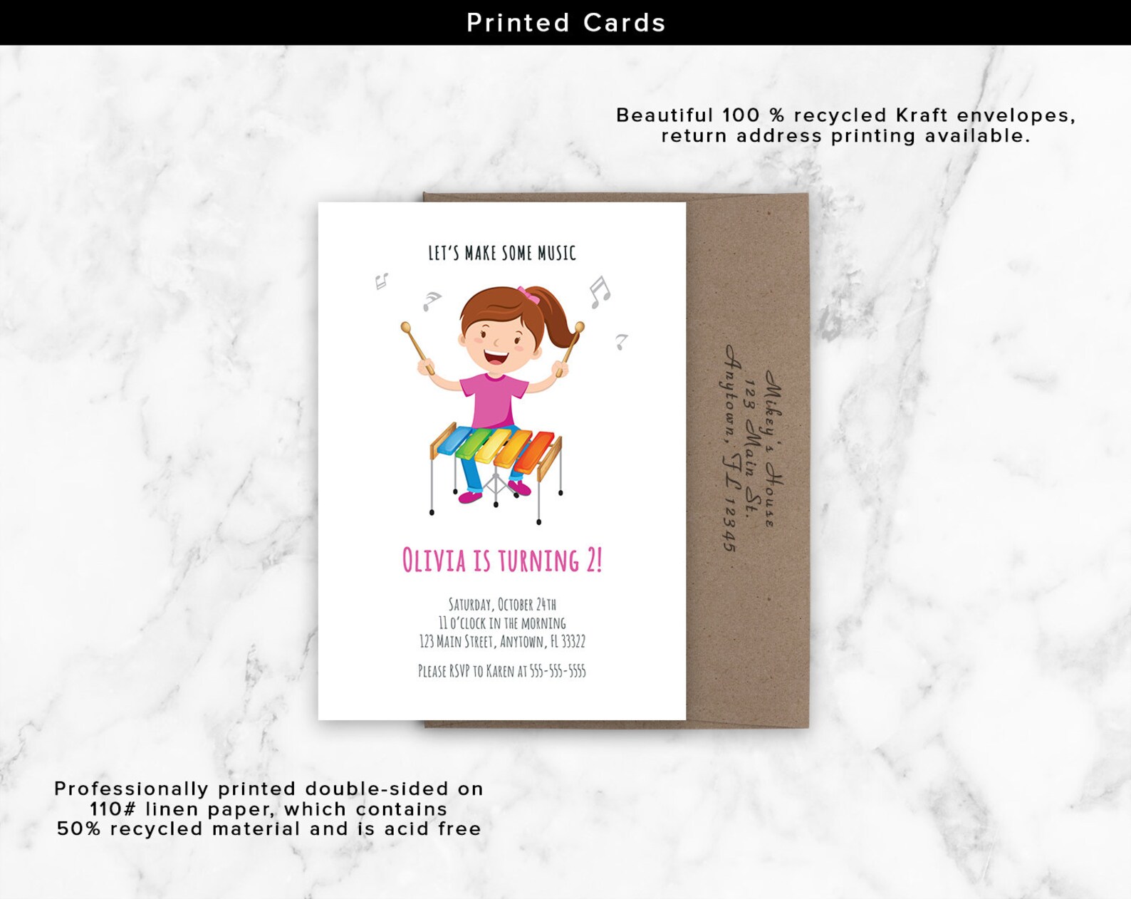 Music Birthday Invitation Music Invitation Music Party - Etsy