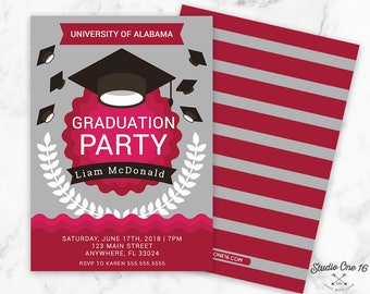 Mini Graduation Invitations No Photo Graduation Trading Cards - Etsy