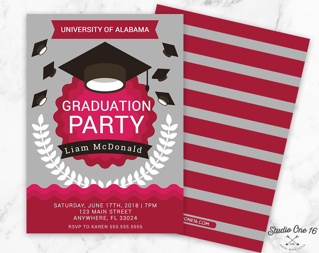 Graduation Party Invitation, Graduation Invitation, Class of 2019 ...
