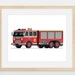 Firetruck Print Fire Truck Printable Fire Engine Print - Etsy