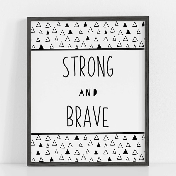 Brave and Strong - Etsy