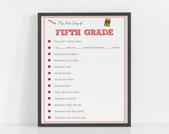 My Favorite Thing is Sign First Day of Second Grade Sign 1st | Etsy