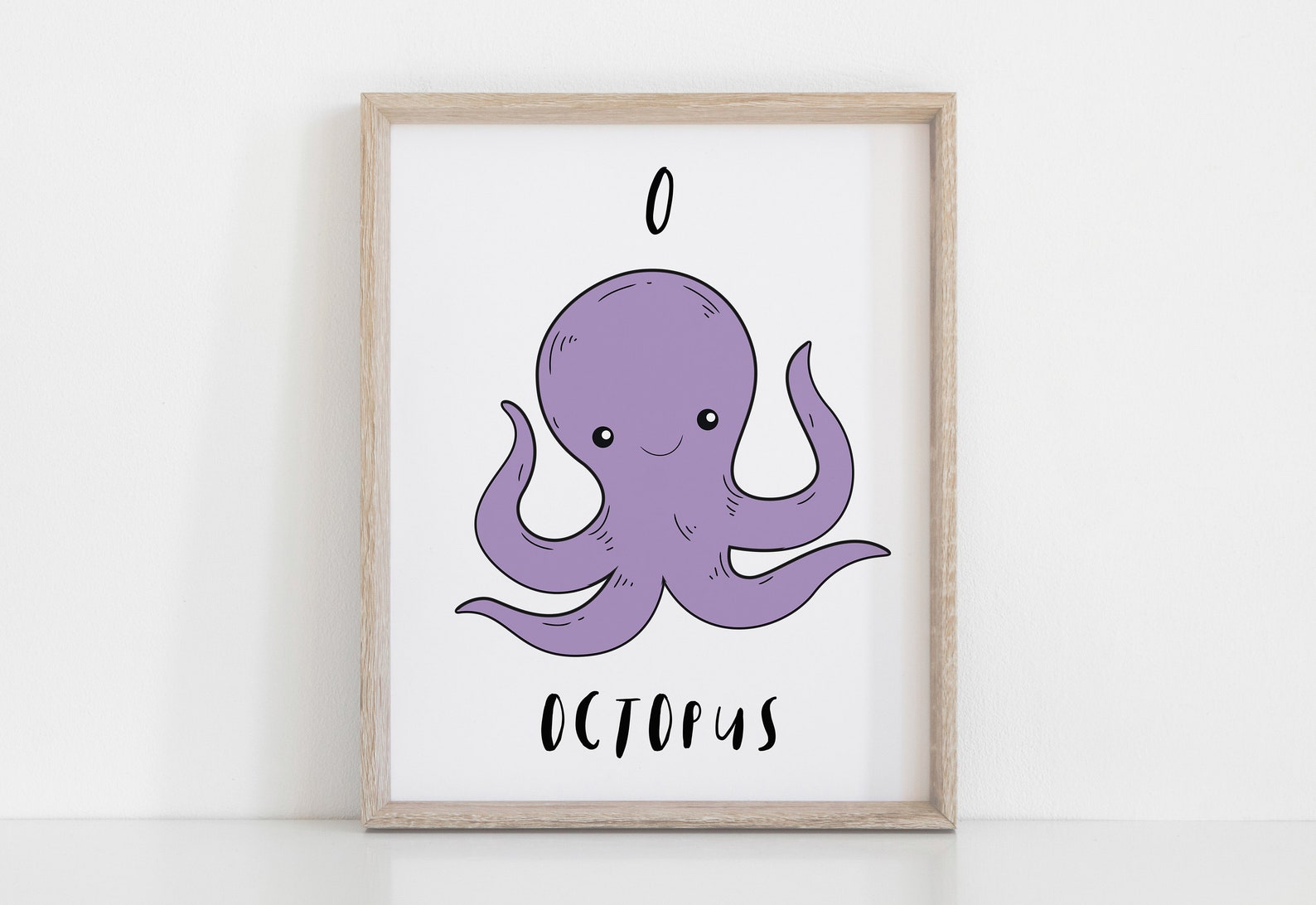 Octopus Nursery Art O is for Octopus Kids ABC Art Nursery | Etsy